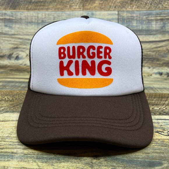RetroRoots | Accessories | Burger King Mens Trucker Hat Brown Snapback ...